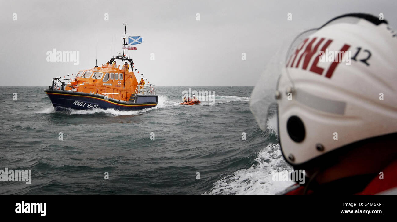 New Portpatrick RNLI lifeboat Stock Photo - Alamy