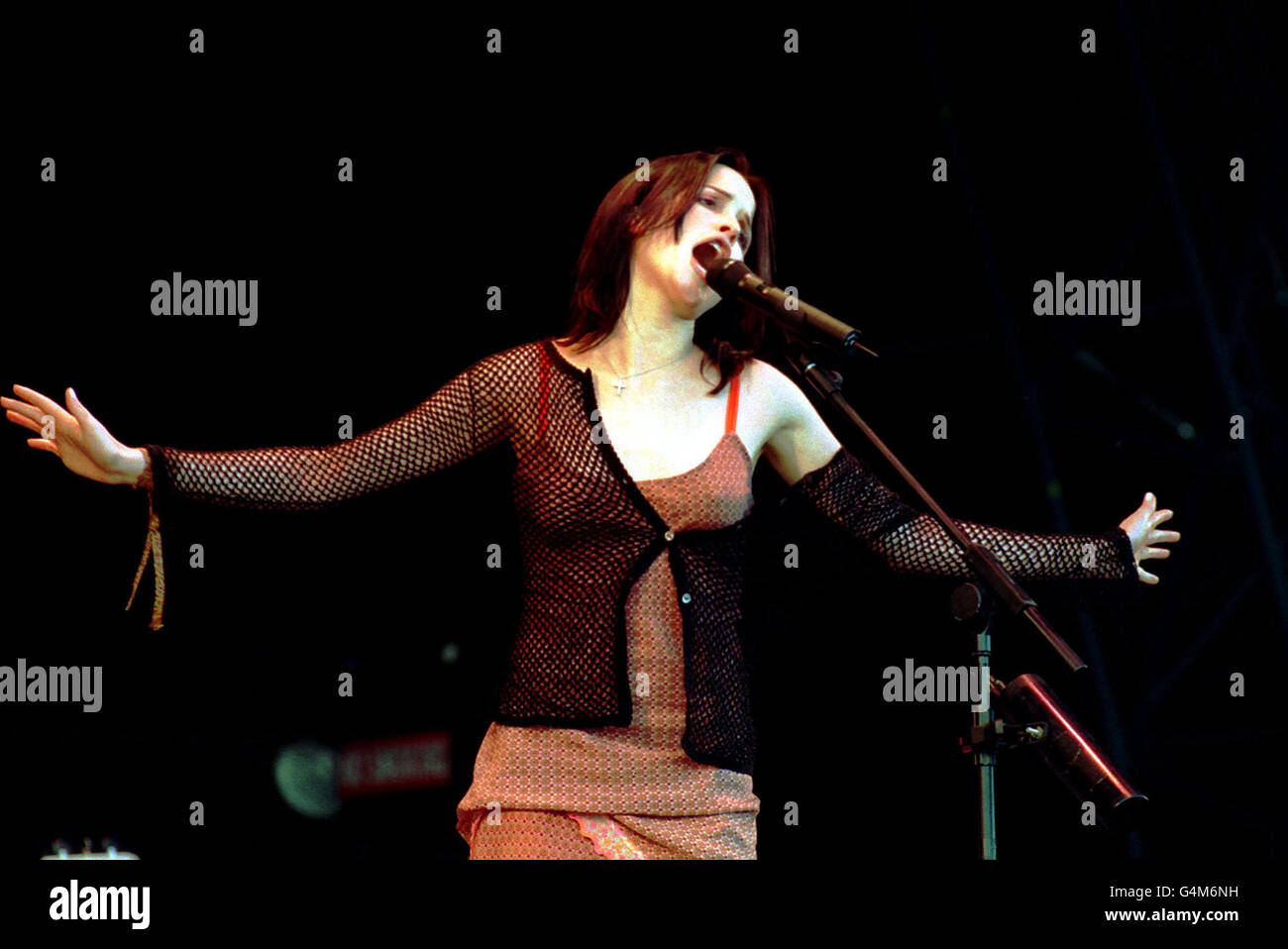 Glastonbury/Corrs/Andrea. Andrea Corr from the Irish band "The Corrs ...