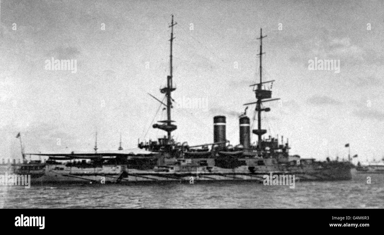 HMS Irresistible , a Formidable Class Battleship of the Royal Navy, and ...