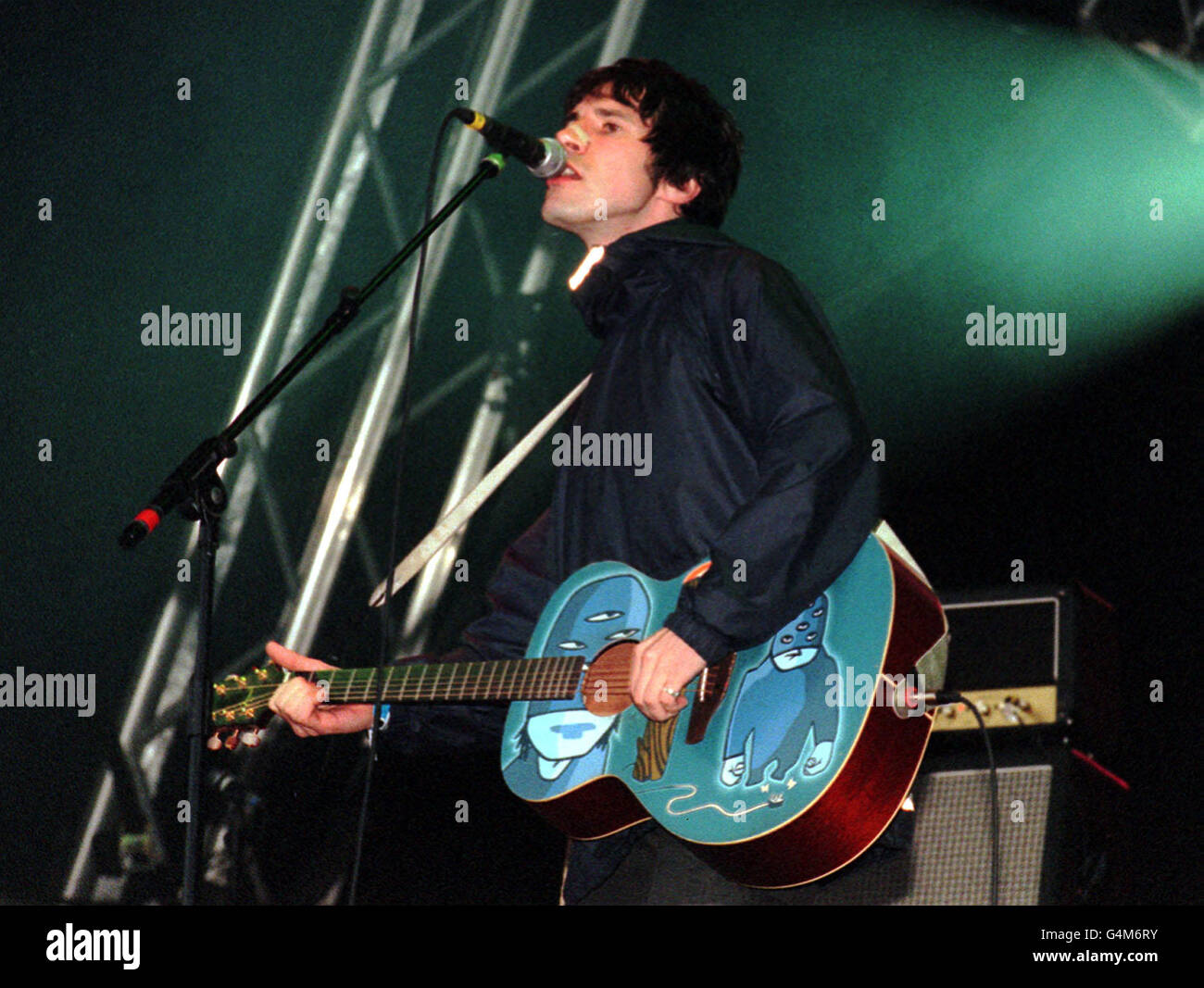 Gruff Rhys from the Welsh pop band "Super Furry Animals" performs on ...