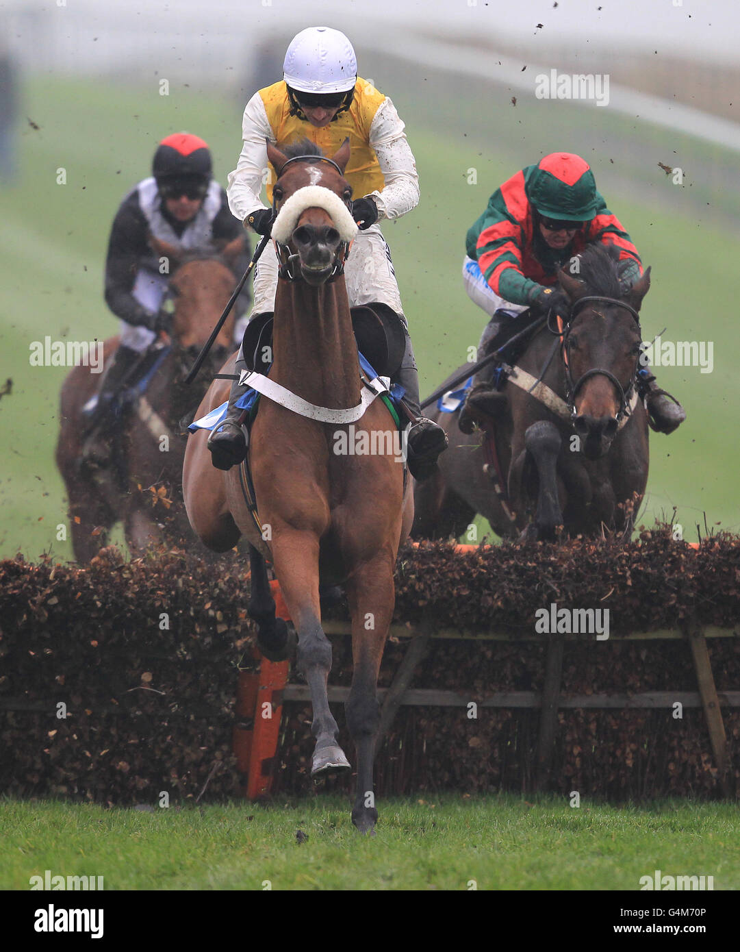 Horse Racing - John Smith's Raceday - Sedgefield Racecourse Stock Photo ...