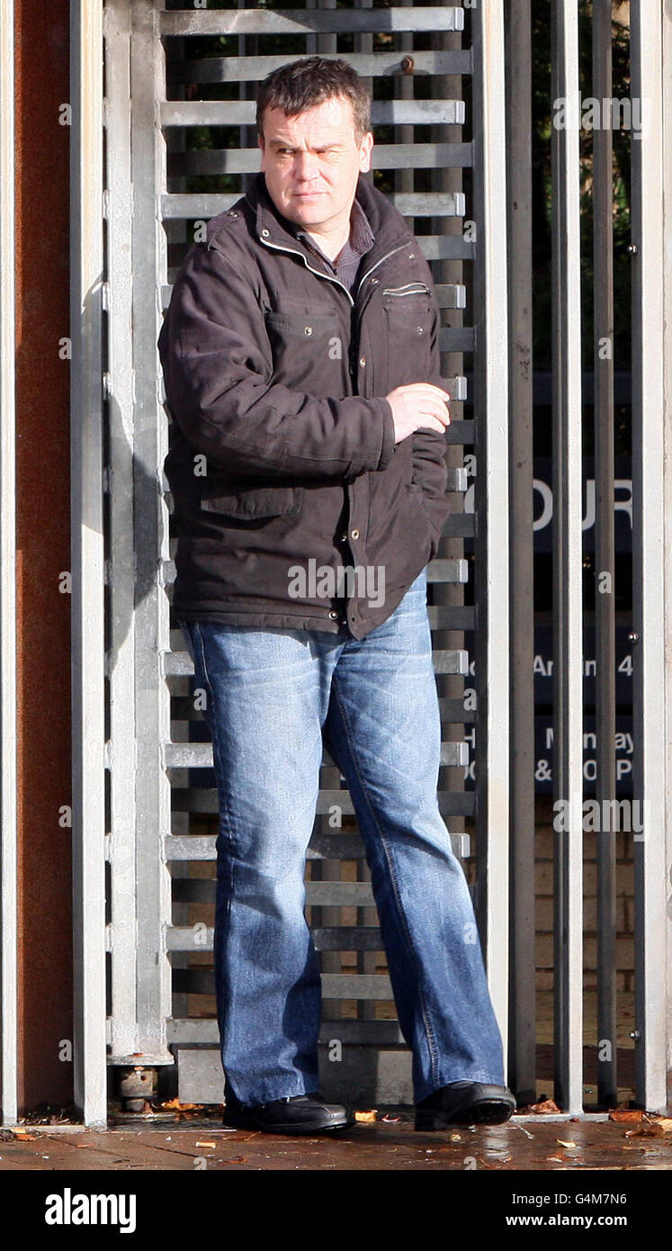 Damian Duffy, brother of Colin Duffy, leaves Antrim Crown Court ...