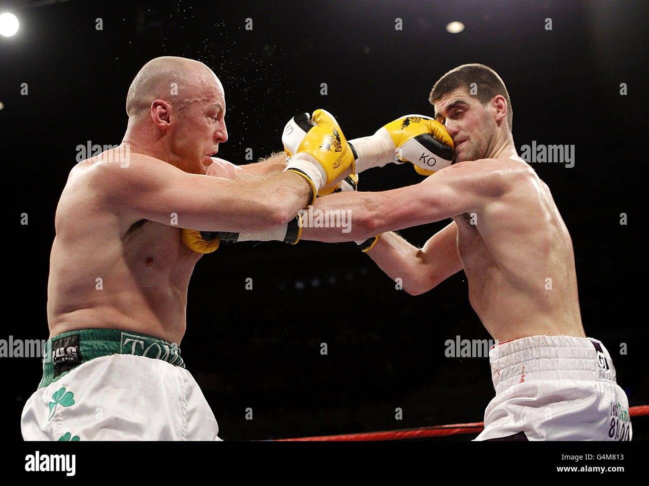 Boxing - World Championship Boxing - Echo Arena. Tommy Tolan (left) in ...