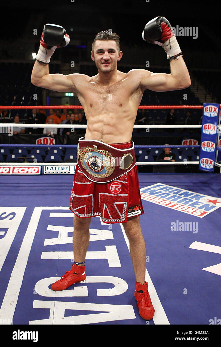 Nathan Cleverly reacts after re-taining the WBO Light-Heavyweight World ...