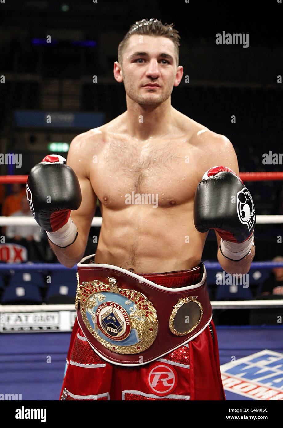 Boxing - World Championship Boxing - Echo Arena. Nathan Cleverly reacts ...