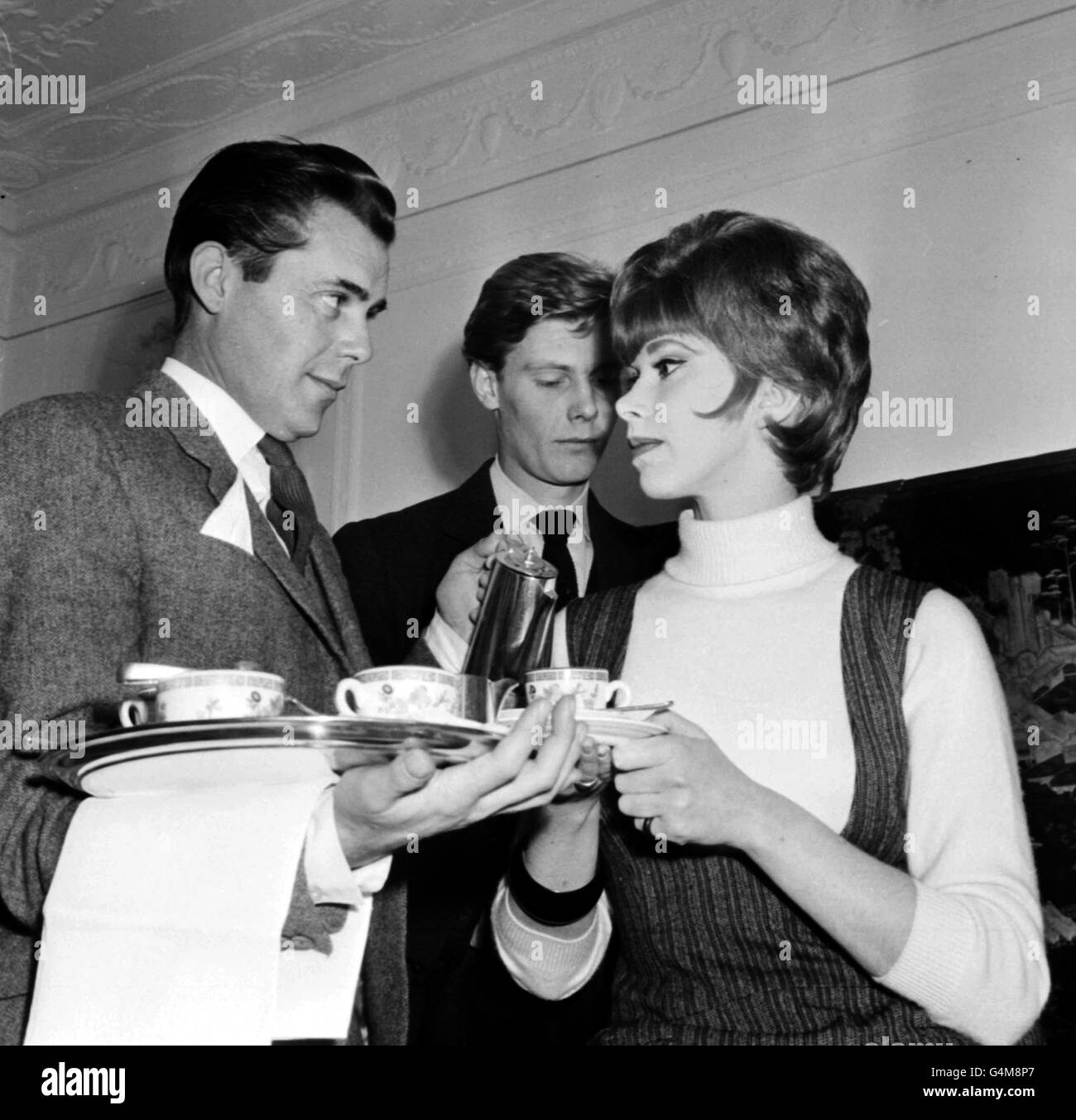 A 1963 file pic of Dirk Bogarde(left) in a scene with Wendy Craig and ...