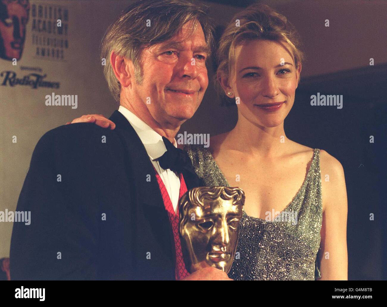Actor Tom Courtney with his award for Best Actor for his performance in ...