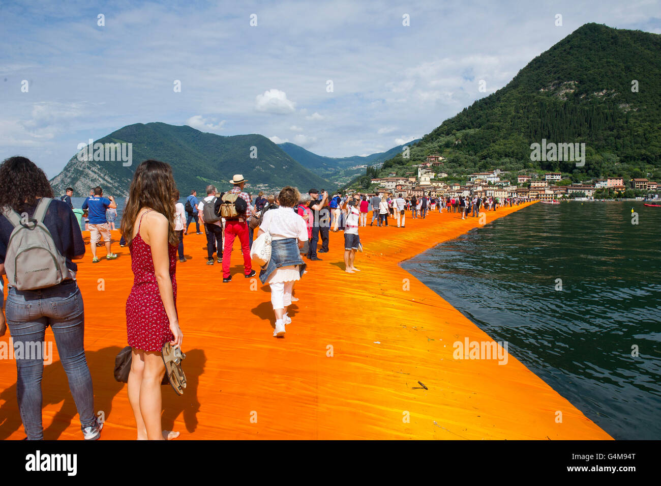 Lake Iseo, Italy. Christo Vladimirov Yavachev realization The Floating ...