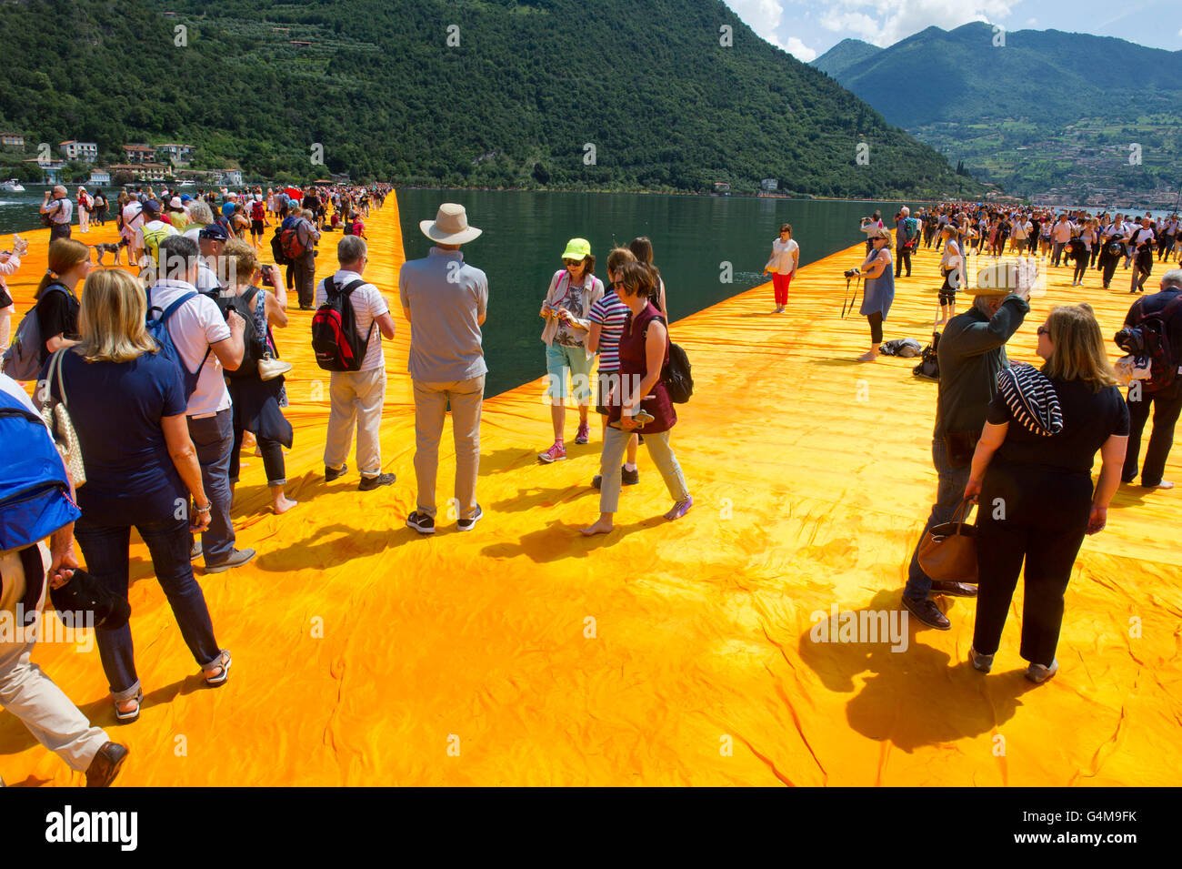 Lake Iseo, Italy. Christo Vladimirov Yavachev realization The Floating ...