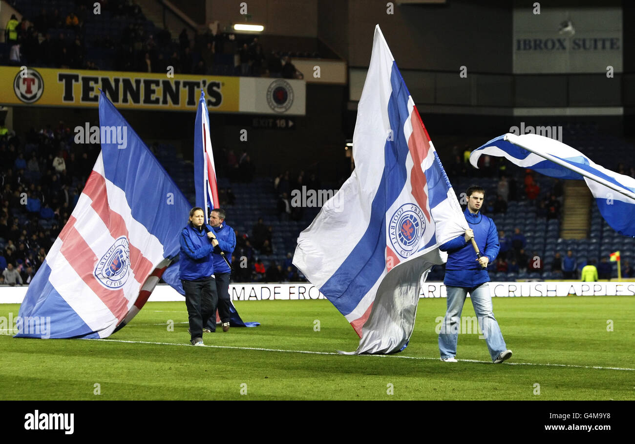Scottish football flags hi-res stock photography and images - Alamy