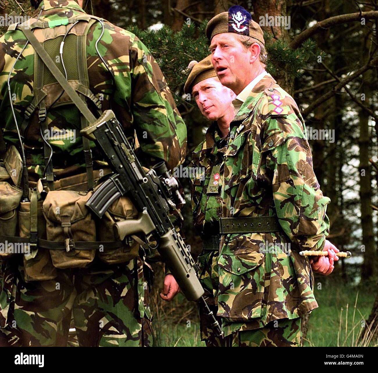 The Prince of Wales during his visit to the 1st Battalion of the ...
