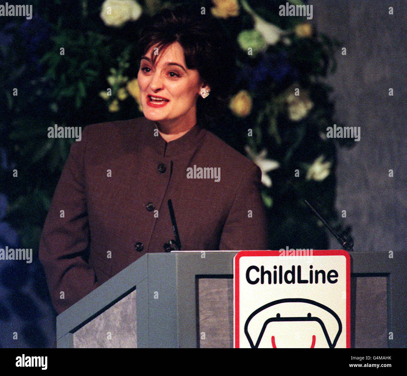 Cherie Booth QC, wife of Britain's Prime Minister Tony Blair, addresses ...