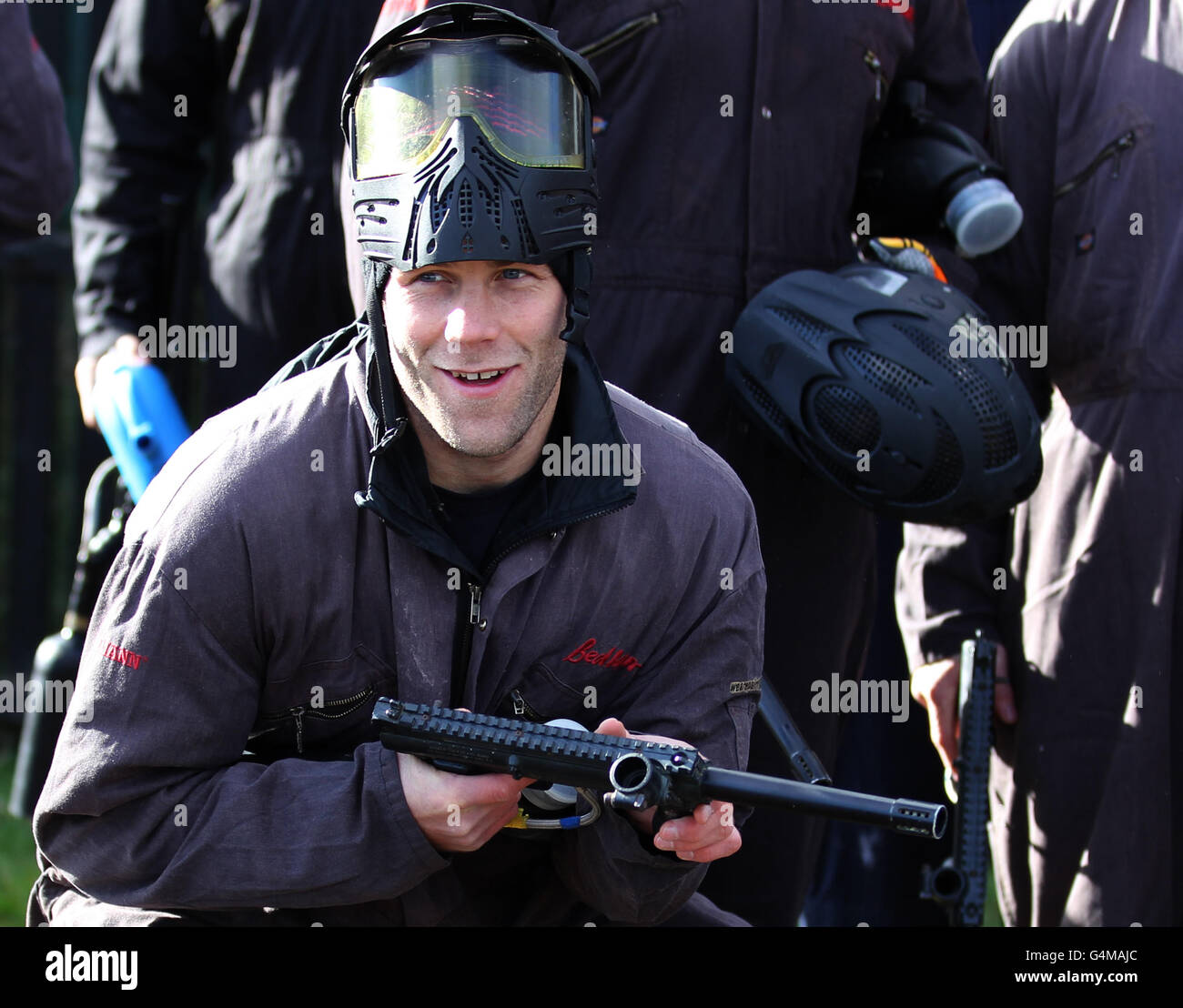 Edinburgh Rugby's Simon Webster during a team bonding session at Bedlam ...
