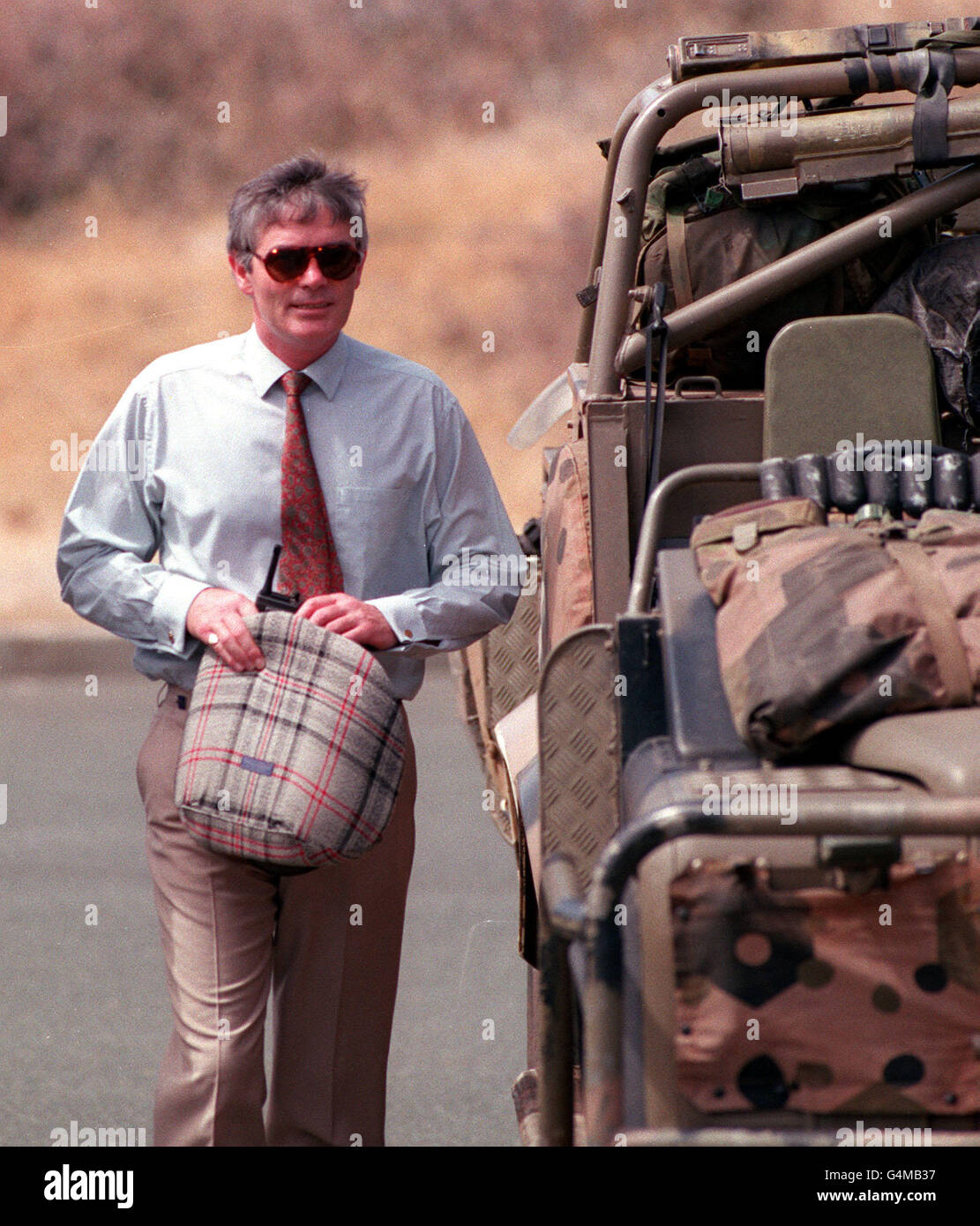 Carries a cushion to a long range patrol vehicle hi-res stock ...