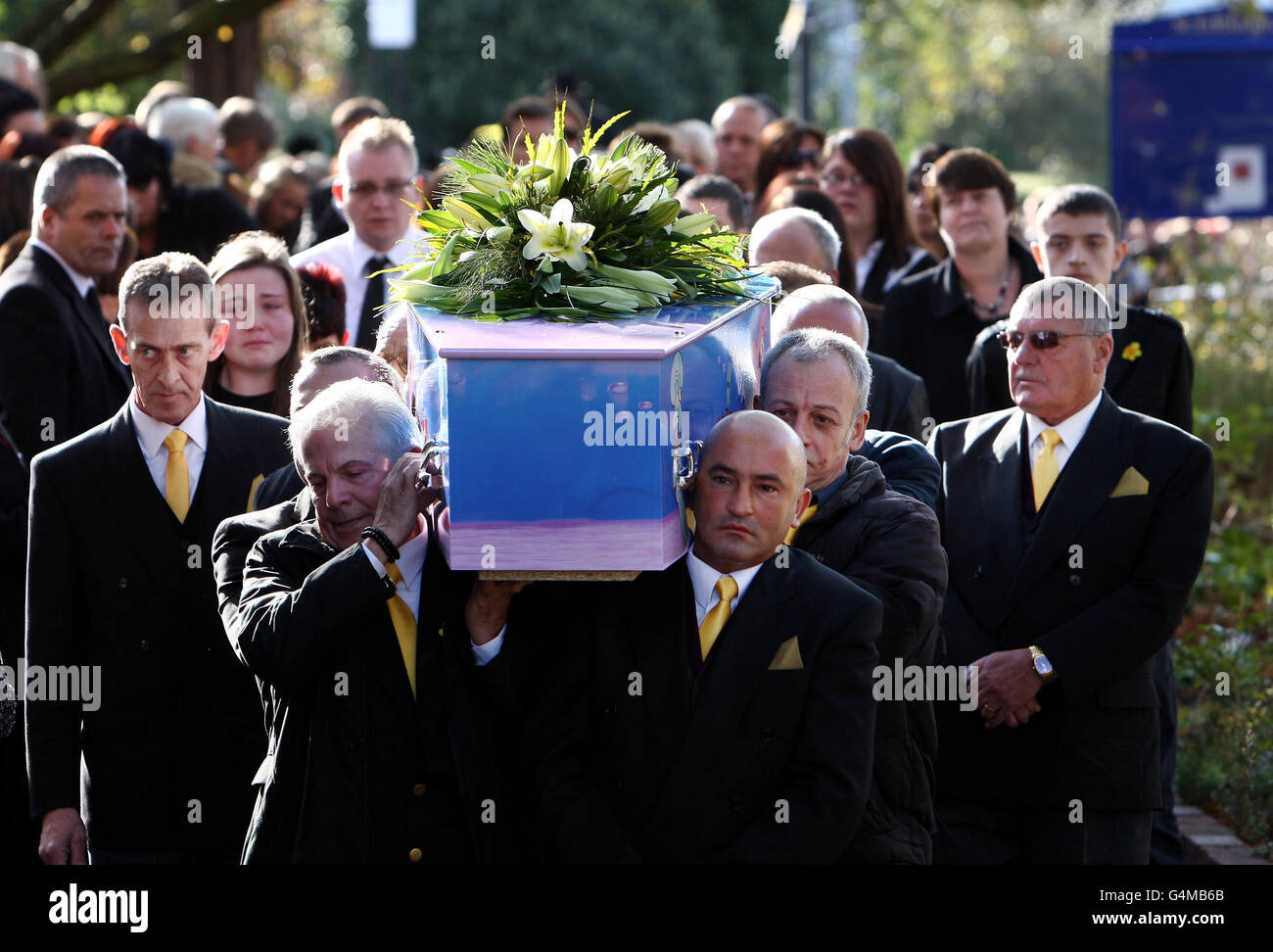 Harry Moseley funeral Stock Photo - Alamy