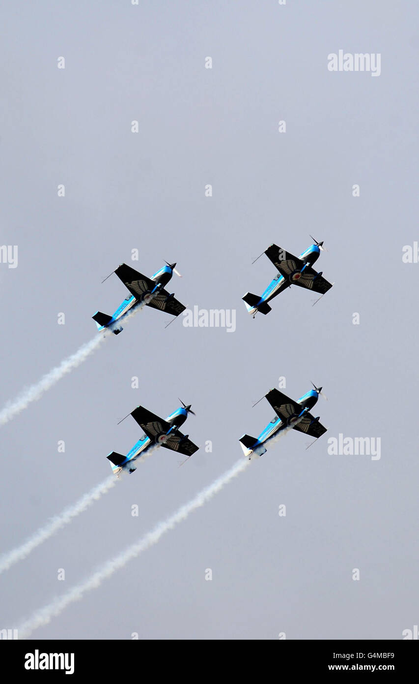 Flying record attempt Stock Photo - Alamy