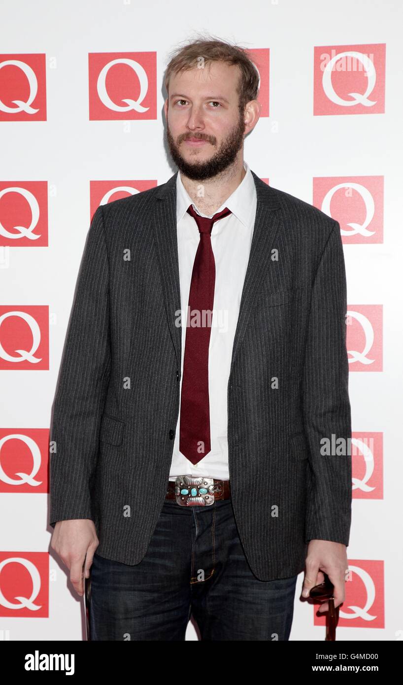 Justin Vernon arriving for the Q Awards at the Grosvenor House Hotel ...
