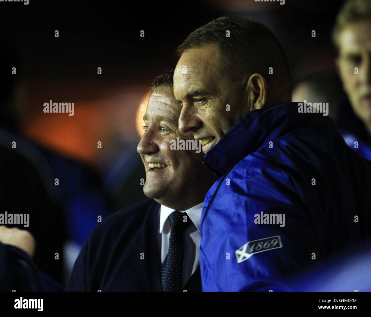 Kilmarnock's Kenny Shiels manager and East Fife manager John Robertson ...