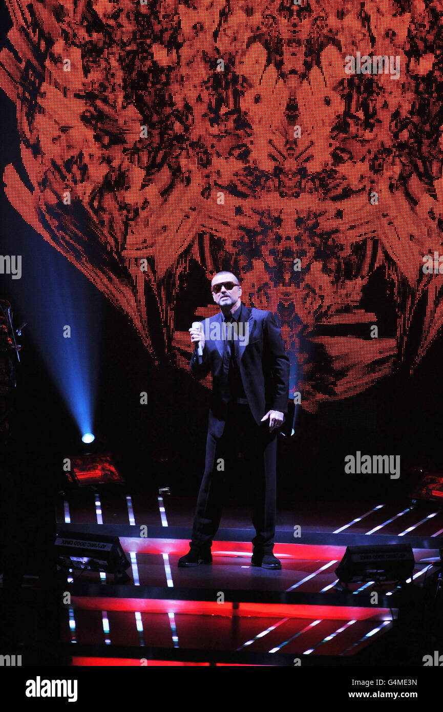 George Michael performs on stage during his Symphonica Concert at the ...