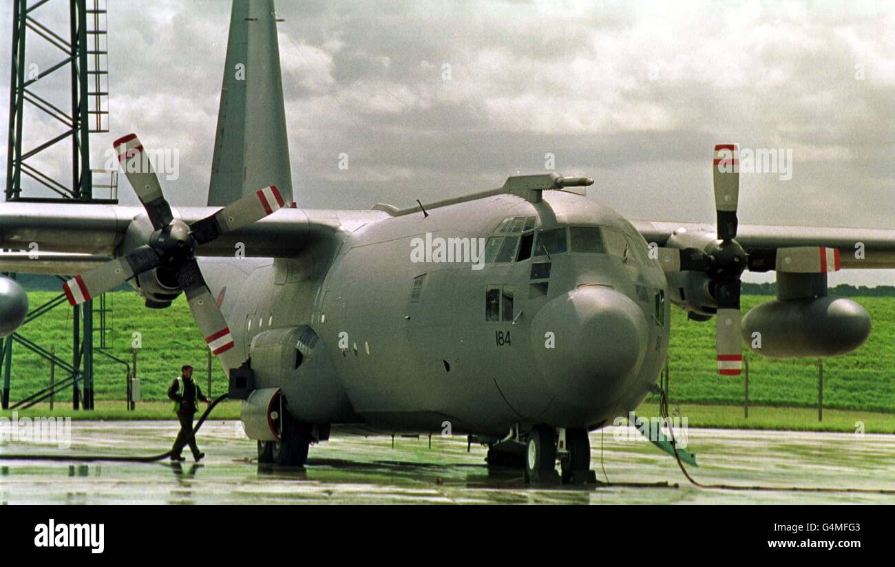 RAF Hercules to Macadonia. One of the RAF Hercules aircarft bound for ...