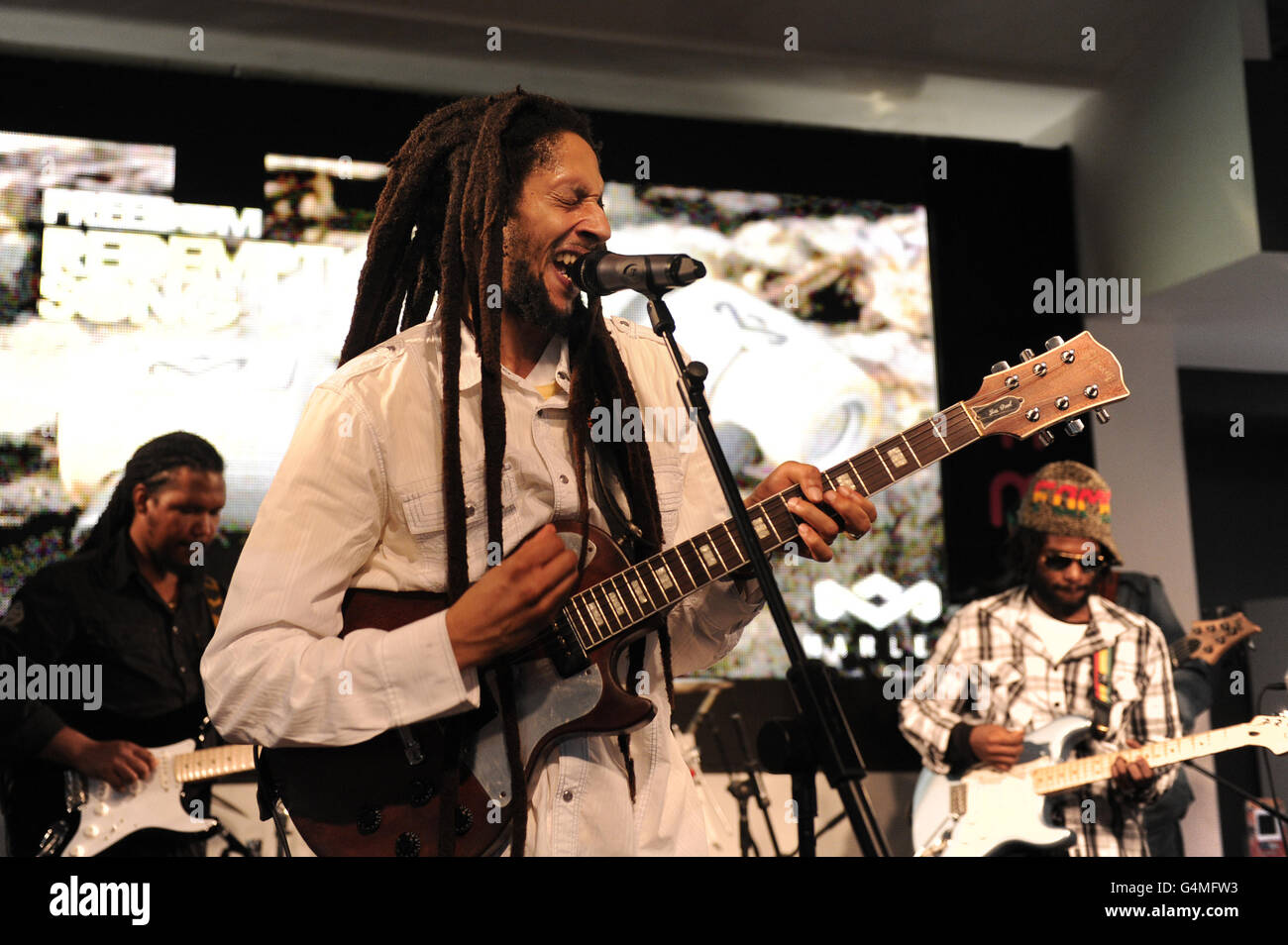 Marley headphones launch Stock Photo - Alamy