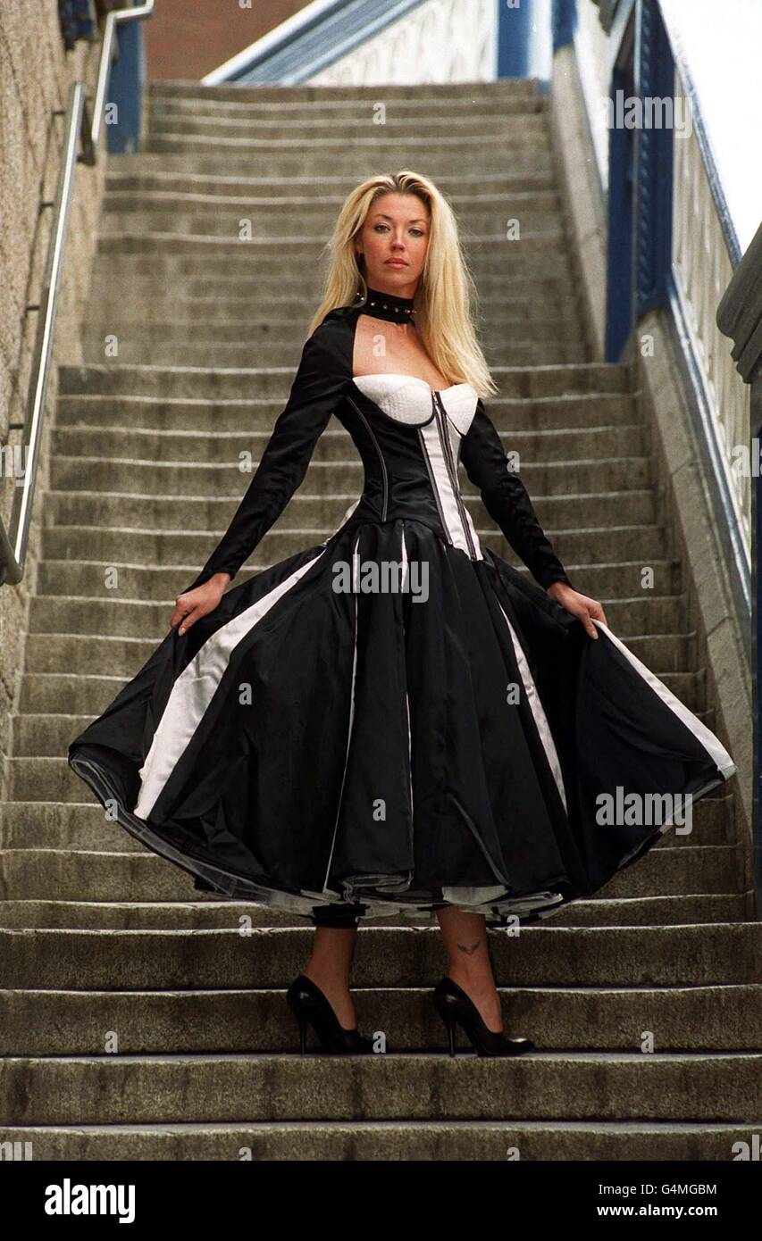 'It' girl about town, Tamara Beckwith, models one the fashion creations ...