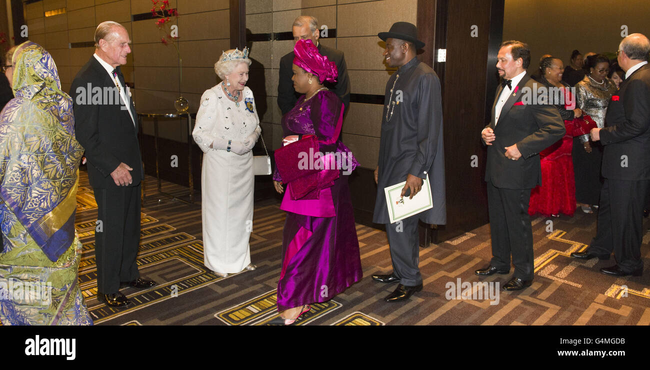 Britain's Queen Elizabeth II and the Duke of Edinburgh meet Patience ...