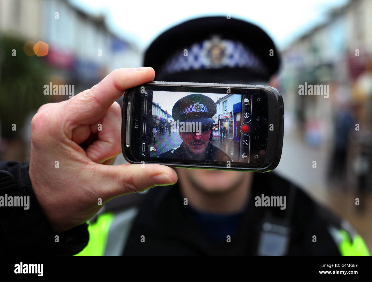 Police launch live digital project Stock Photo - Alamy