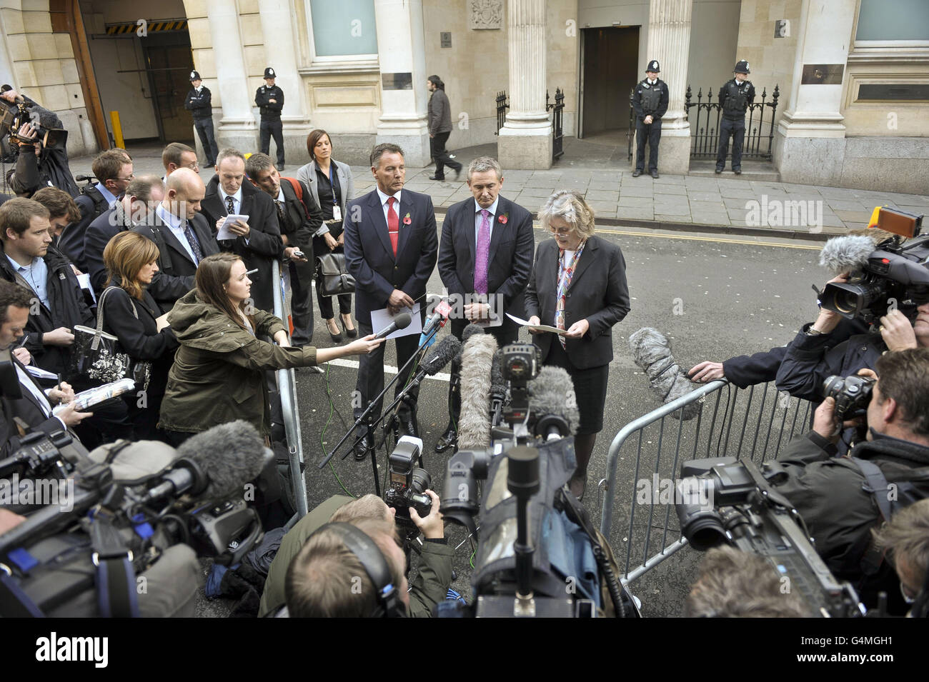 From left right family liaison officer russ jones hi-res stock ...