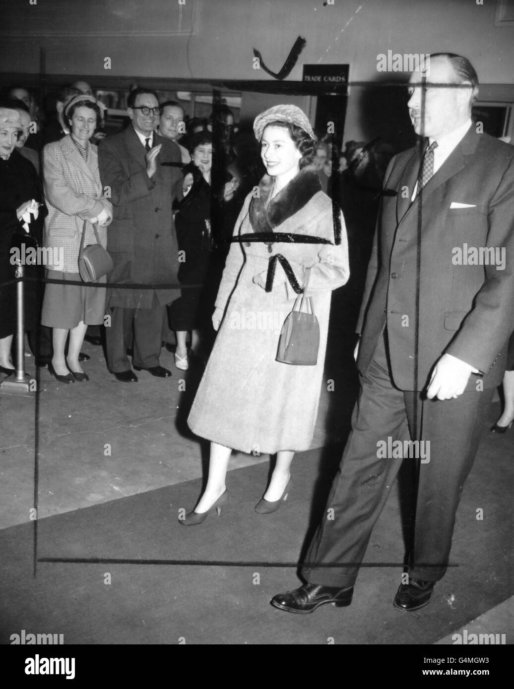 Royalty - Queen Elizabeth II Textile Show Visit - Earl's Court Stock ...