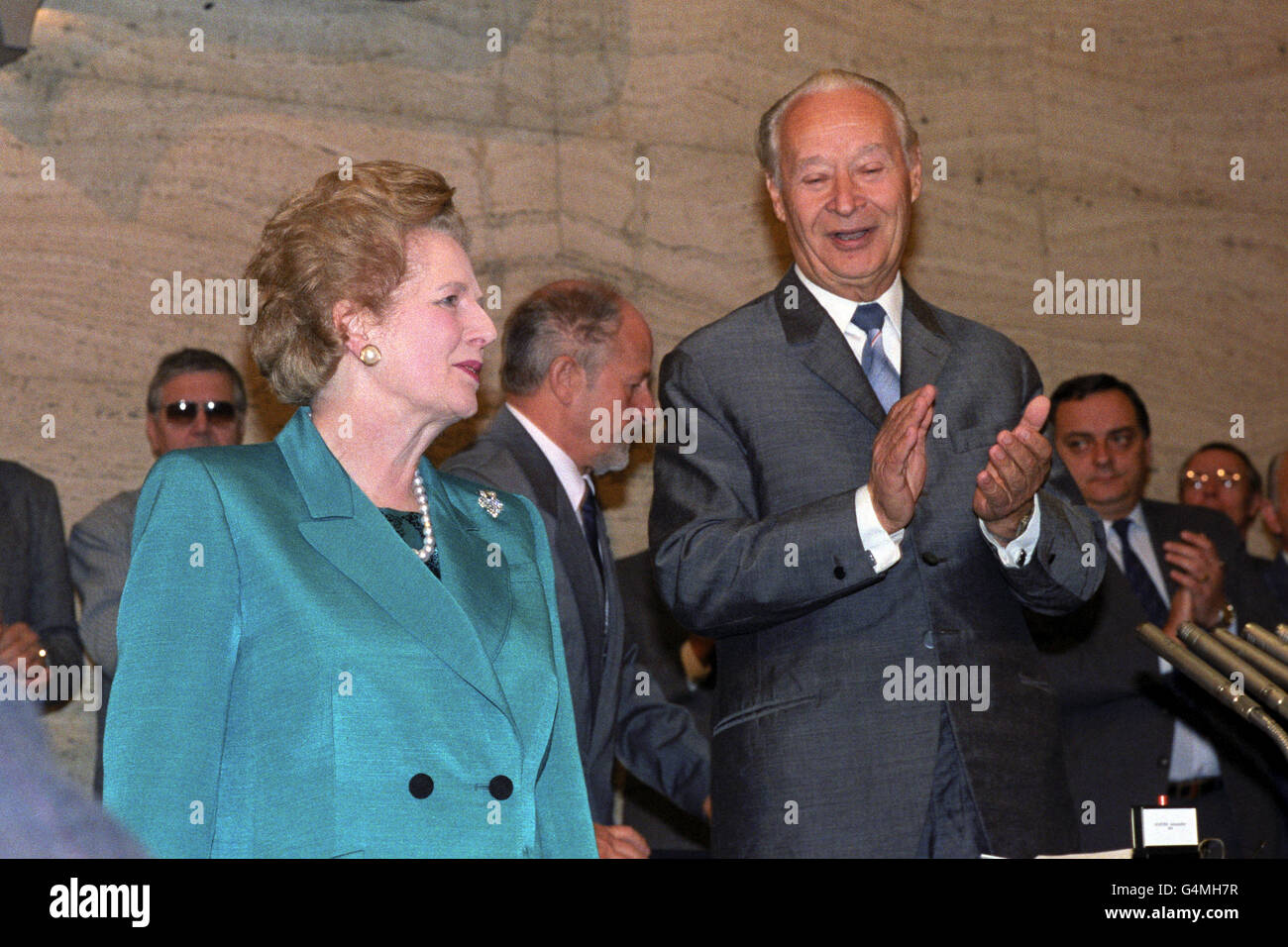 Prime Minister of the United Kingdom Margaret Thatcher at the Federal ...