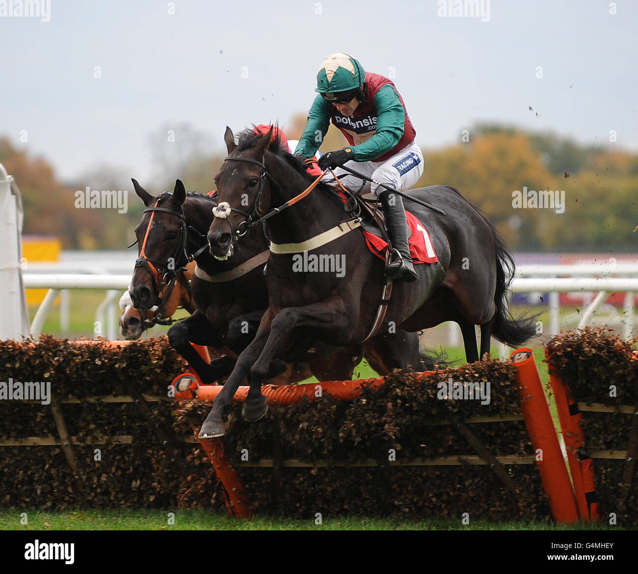 Horse Racing - Kempton Park Racecourse Stock Photo - Alamy