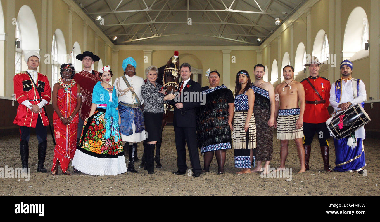 Angela rippon alan titchmarsh with left to right russian cossack hi-res ...
