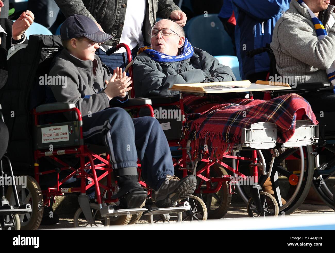 Disabled football fans leeds hi-res stock photography and images - Alamy