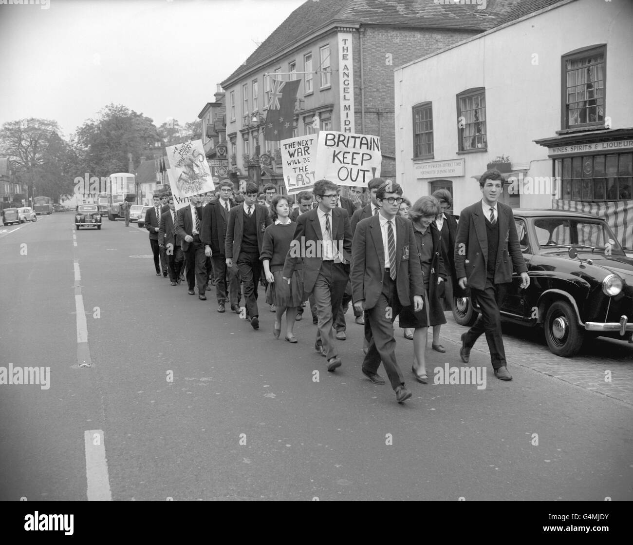 School protests Black and White Stock Photos & Images - Alamy