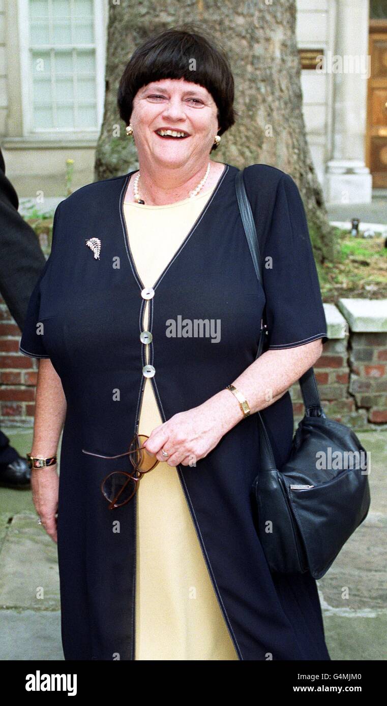 Shadow Health Secretary Ann Widdecombe, outside Conservative Central ...