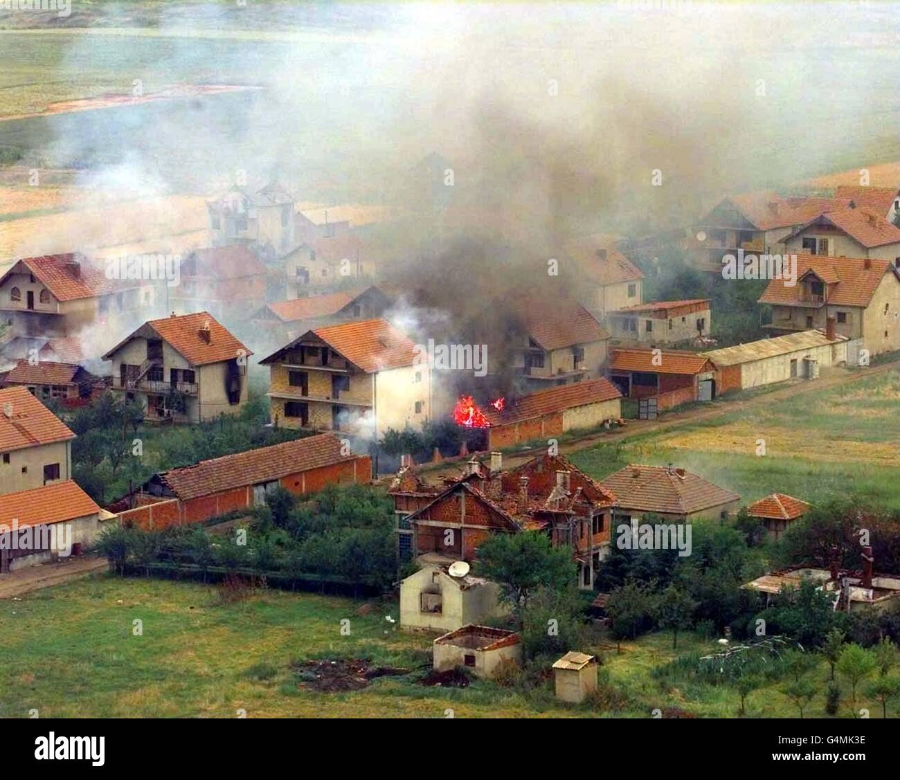 Burning village hi-res stock photography and images - Alamy