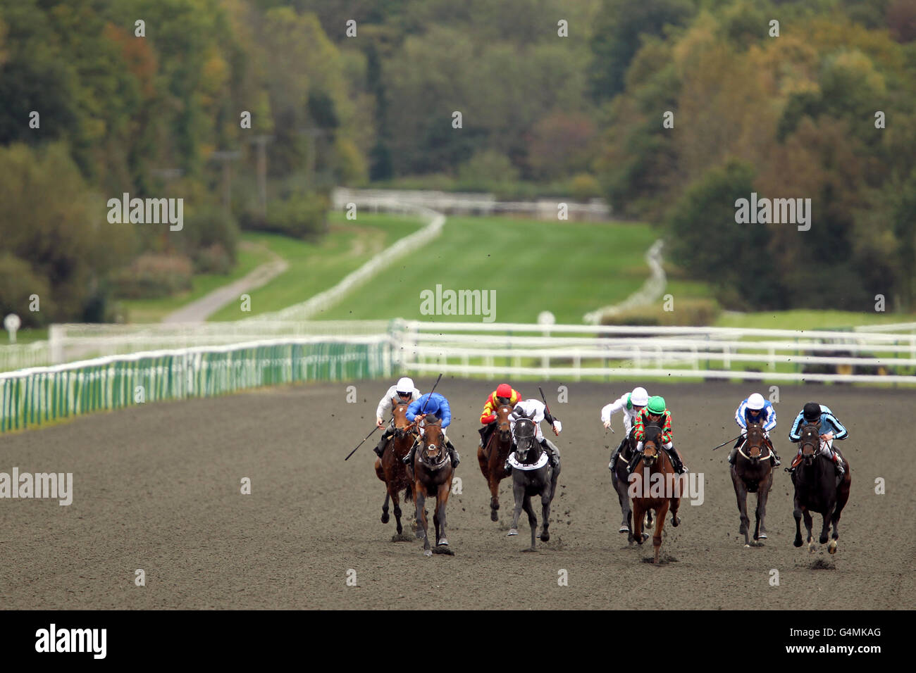Koko Loca ridden by jockey Antioco Murgia (right) wins the Daily Mail ...