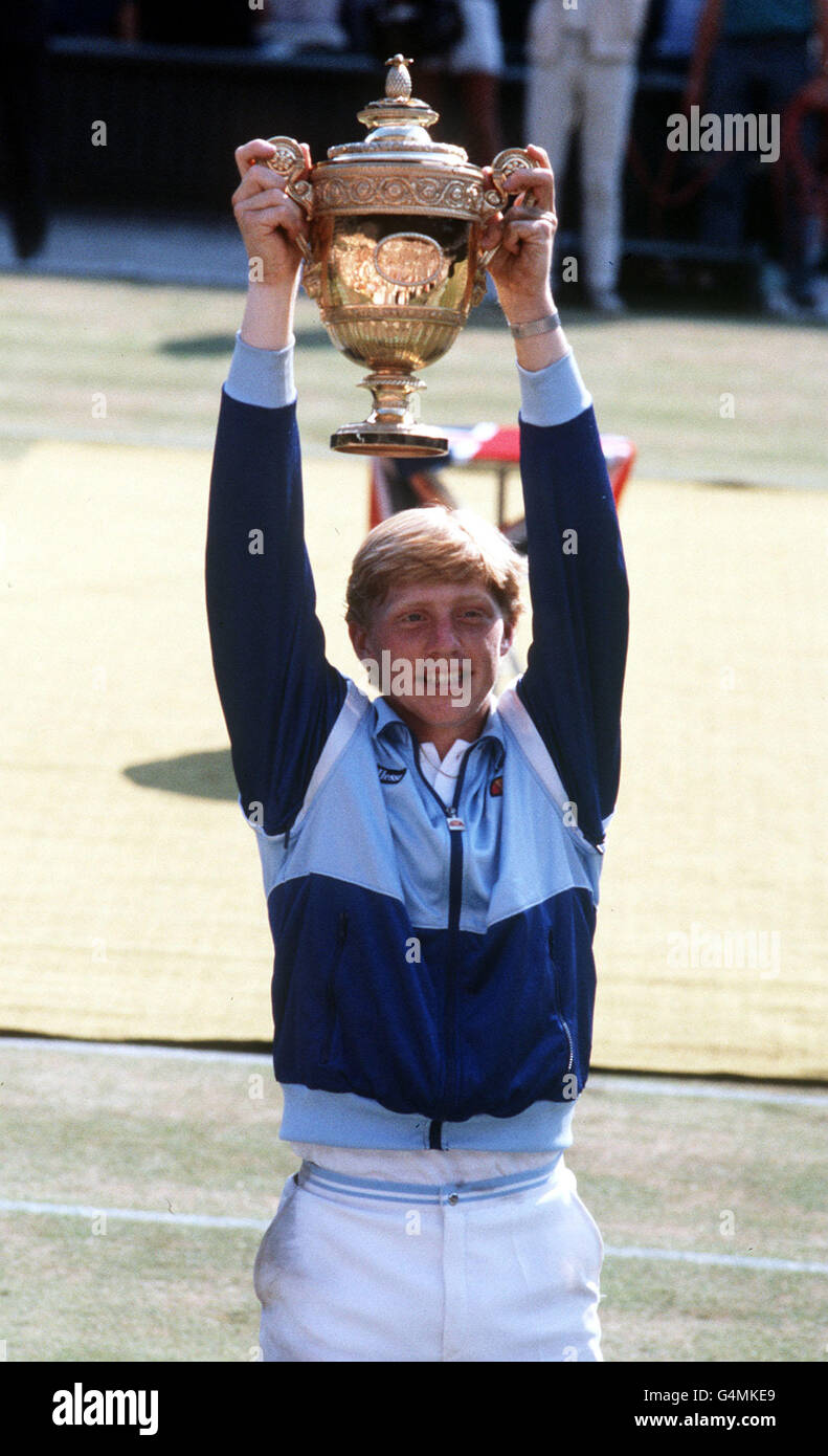 Boris becker wimbledon win hi-res stock photography and images - Alamy
