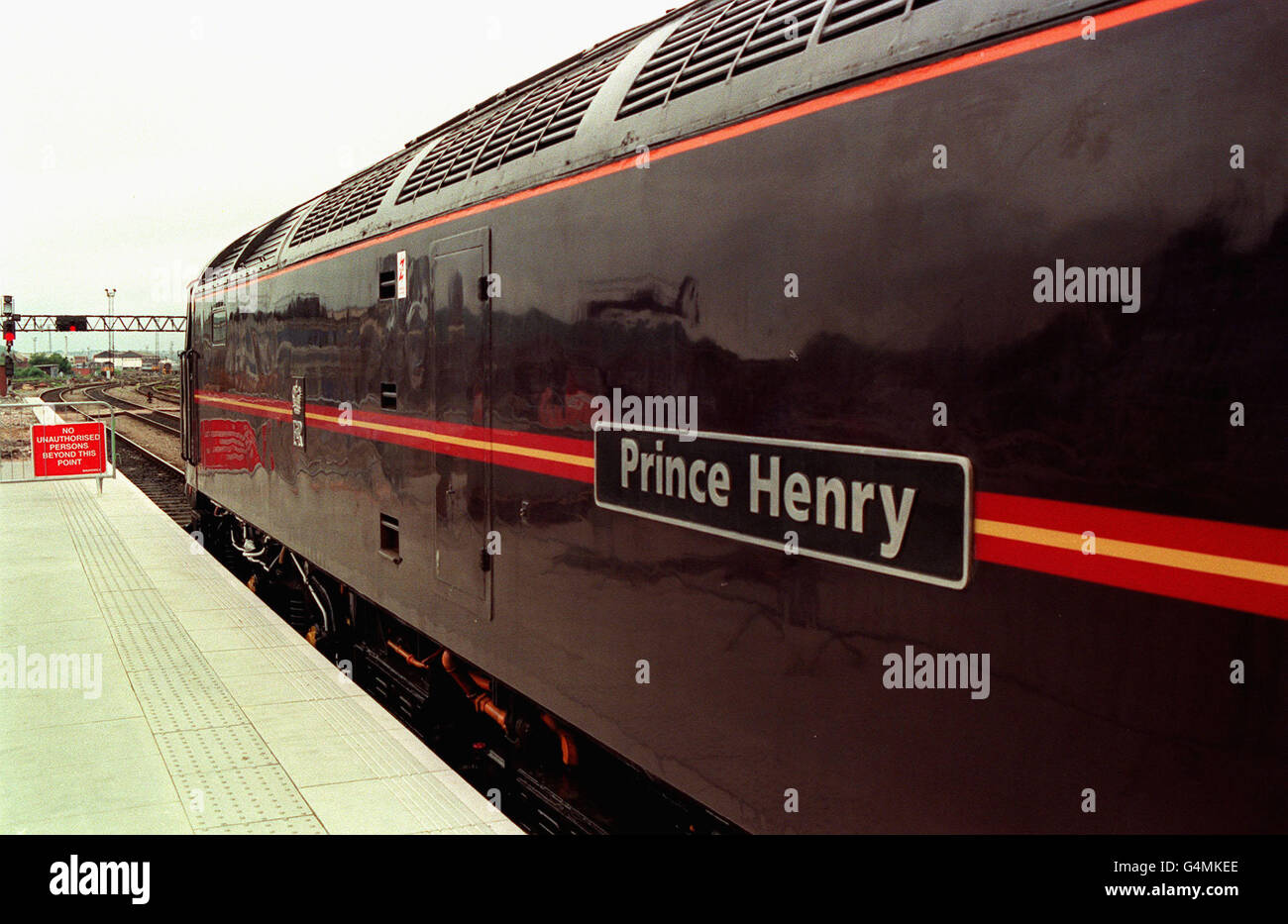 The Prince Henry carriage of the Royal train, at Cardiff Central ...