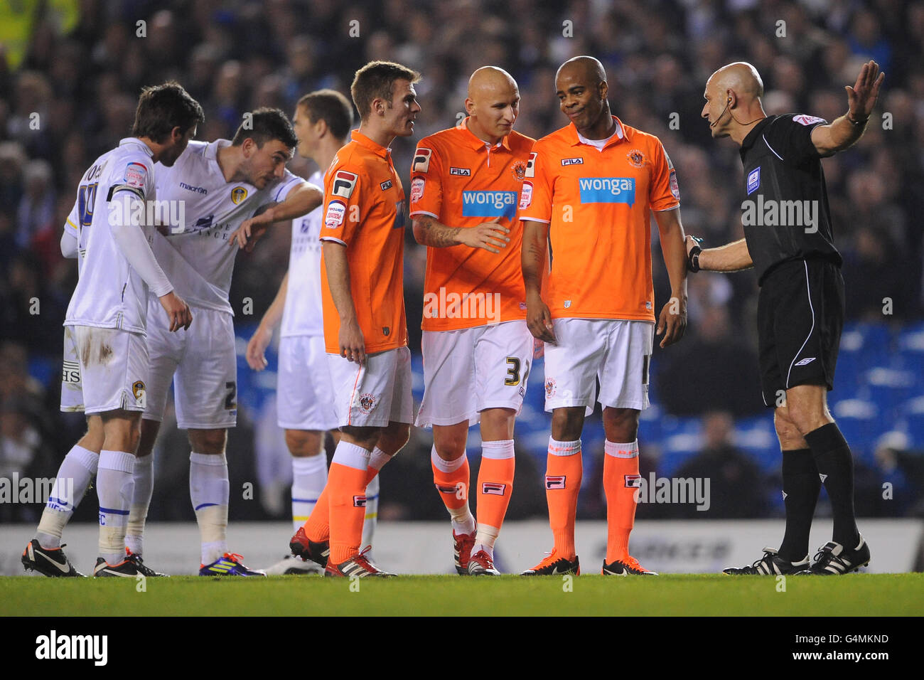 Soccer football league championship leeds united blackpool elland road ...