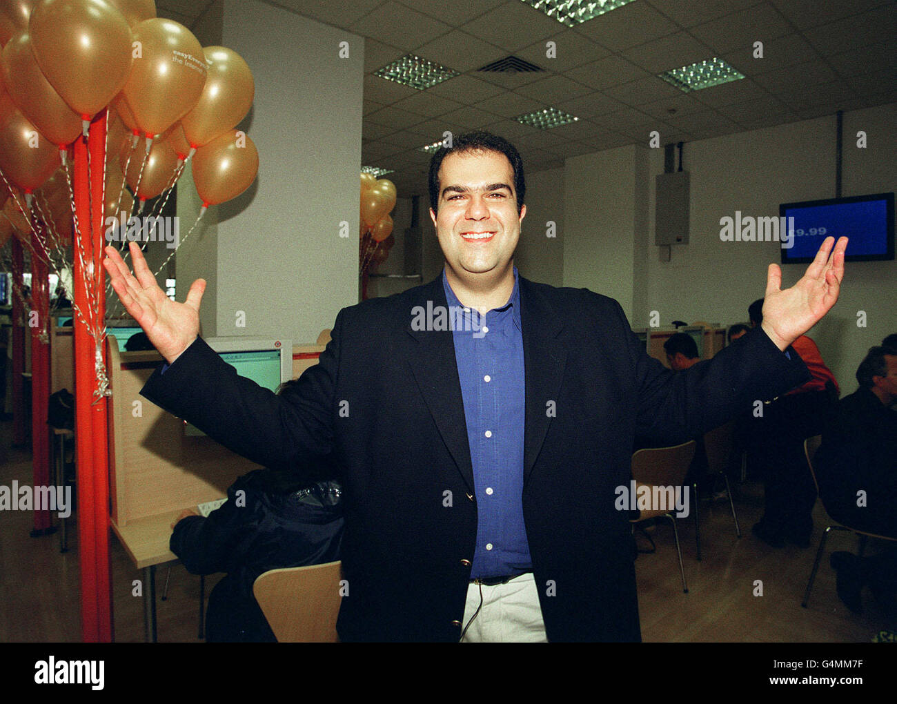 Stelios Haji-Ioannou, founder and owner of the easyJet airline, inside ...