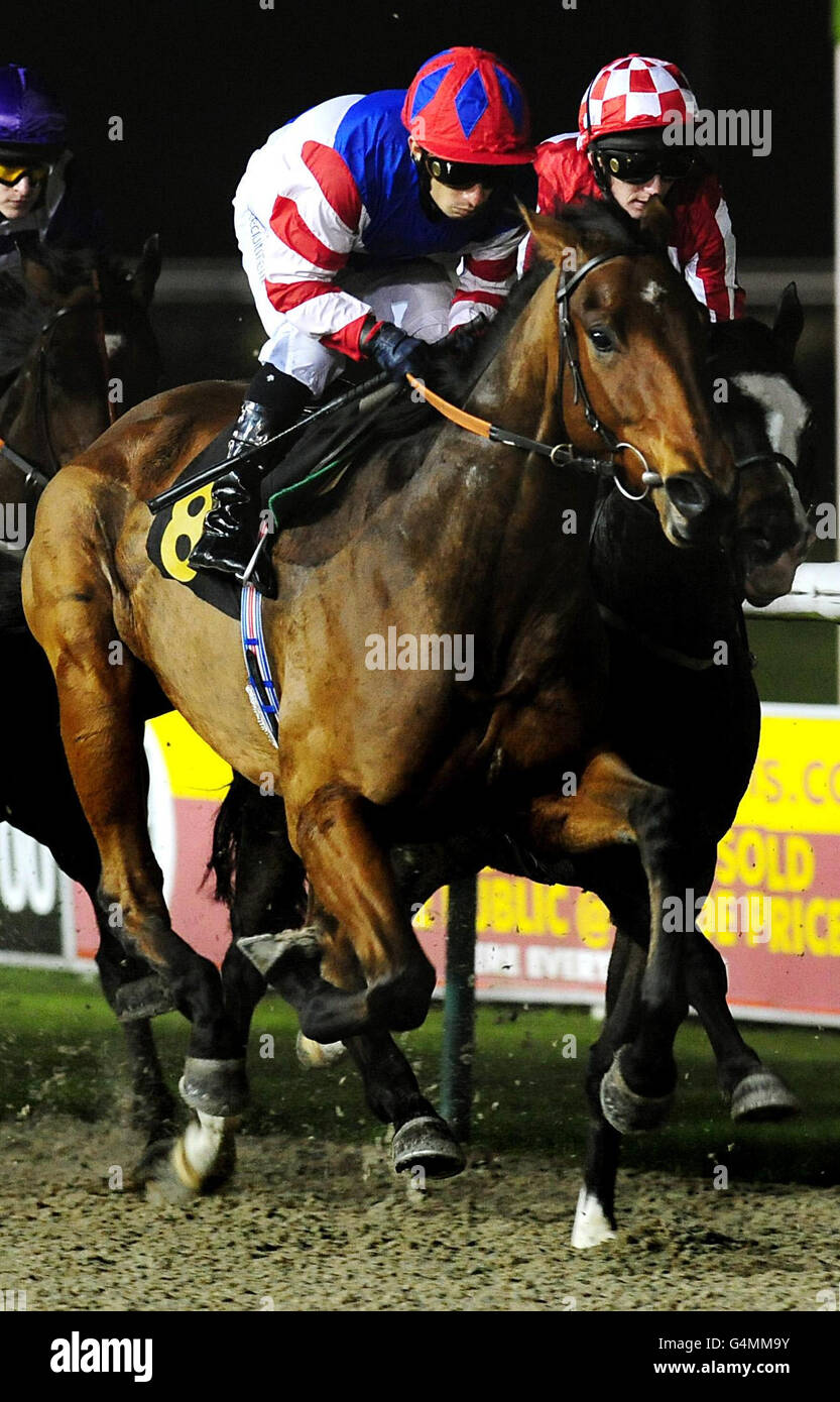 Jockey Silvestre De Sousa on Raucous Behaviour (left) and Paul Hanagan ...