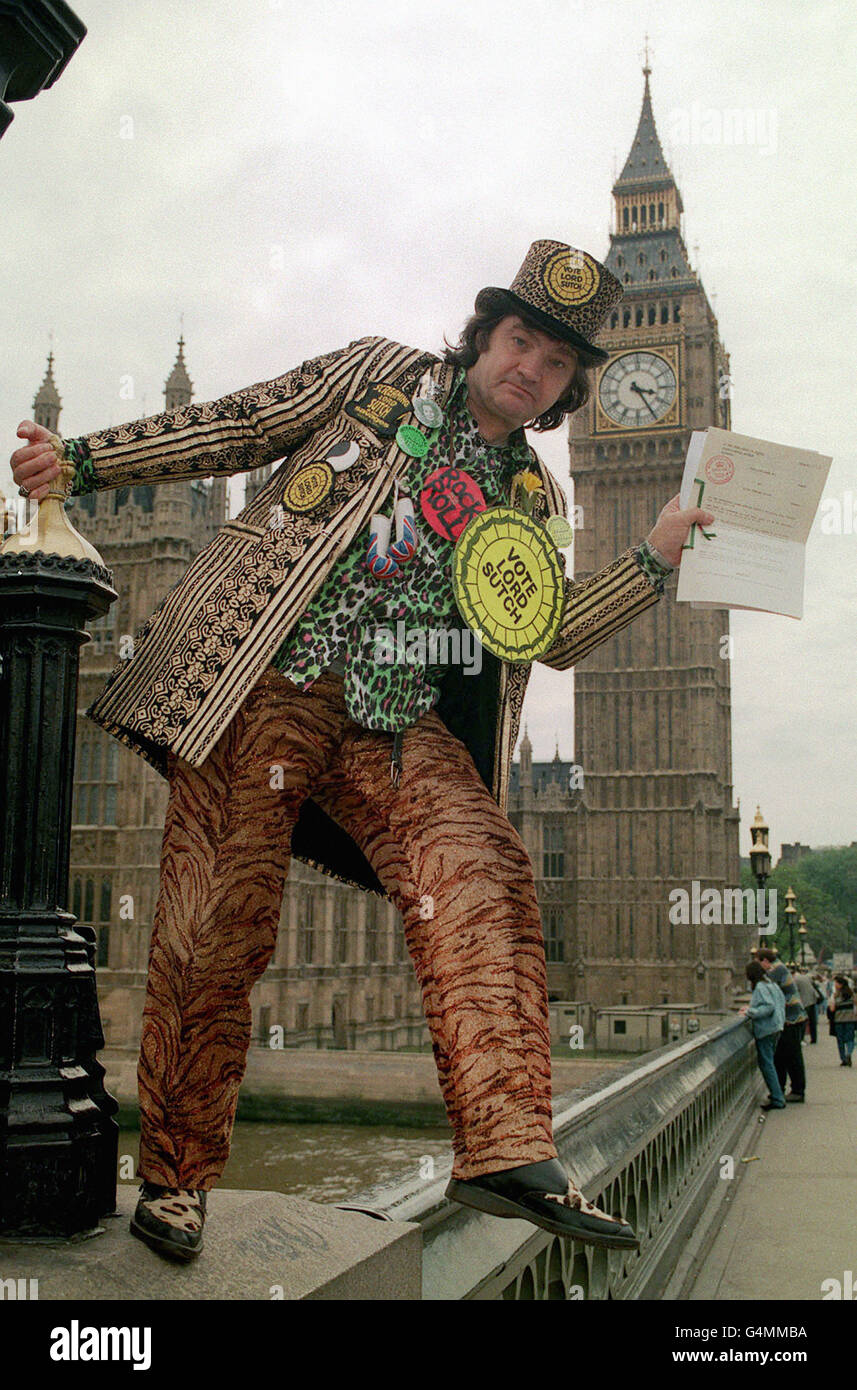 Politics - Monster Raving Looney Party - Screaming Lord Sutch - London ...