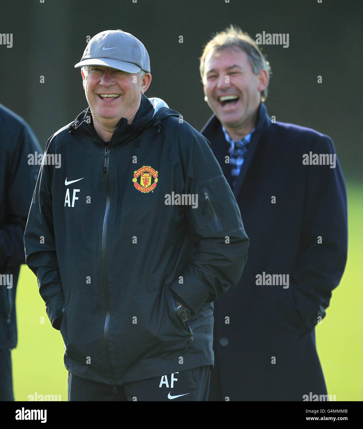 Left right manchester united manager alex ferguson hi-res stock ...