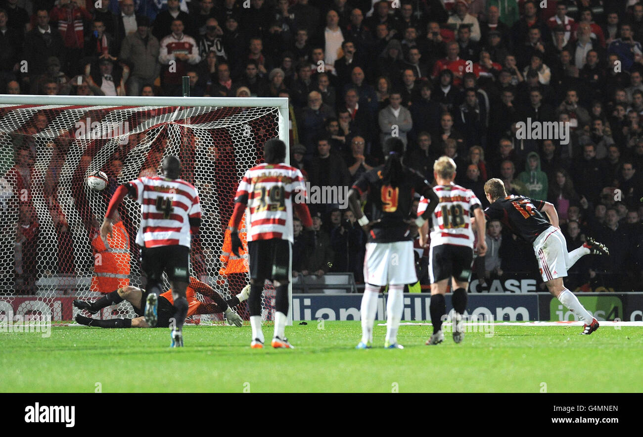Middlesbrough's Barry Robson (right) scores his sides third goal during ...