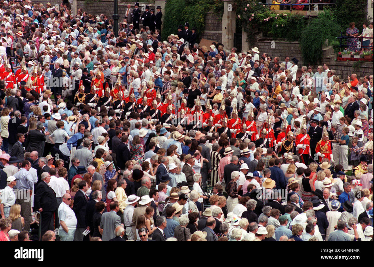 The annual order of the garter ceremony procession in windsor hi-res ...