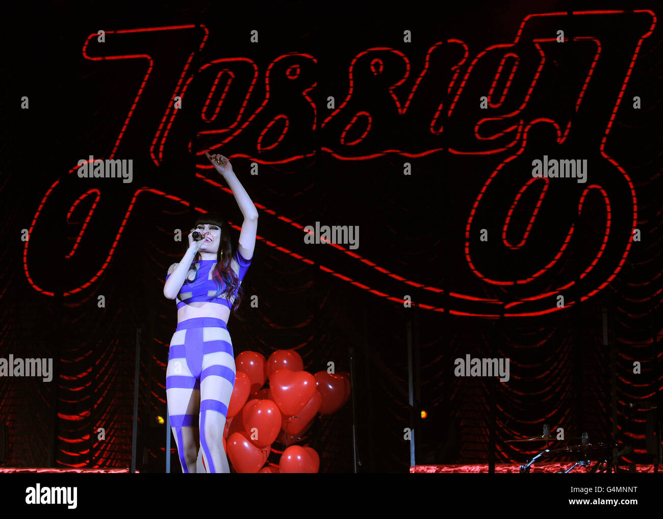 NO MERCHANDISING. Singer Jessie J in concert at the Hammersmith Apollo ...