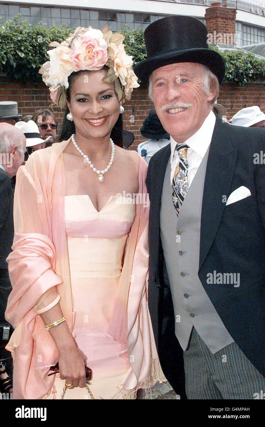 Royal Ascot/Bruce Forsyth & wife. Mr Bruce Forsyth and his wife Winelia ...