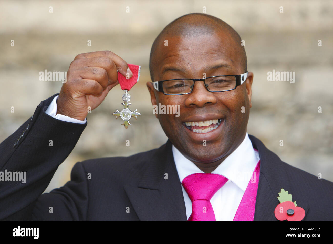 Former boxer Duke McKenzie with his Member of the British Empire (MBE ...